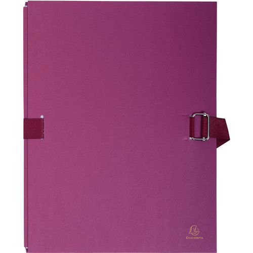 Exacompta Expanding Folders 223279E A4 Burgundy Cardboard 24 x 32 cm P ...