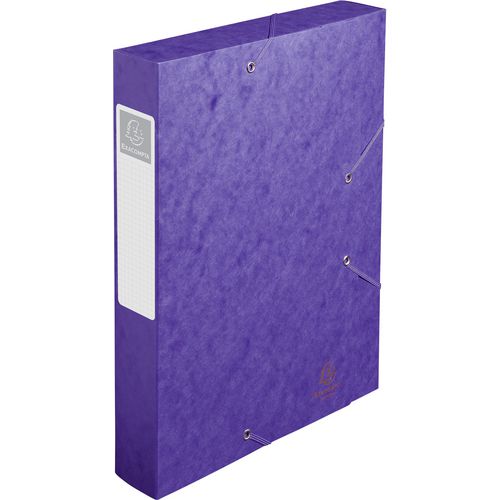 Exacompta Filing Box 16015H A4 Purple 600gsm Pressboard 25 x 33 cm Pac ...