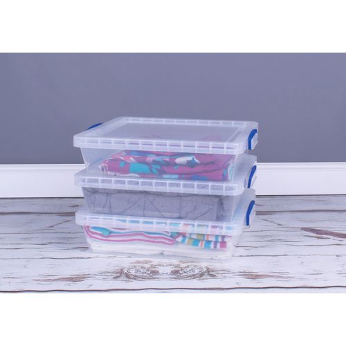Really Useful Box Plastic Nestable Storage Boxes 10.5 Litre 383 x 460 ...