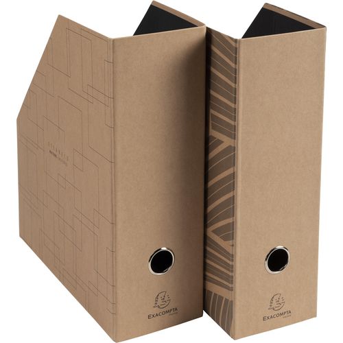 Exacompta Eterneco Magazine File Brown Pack of 2 — Parkem