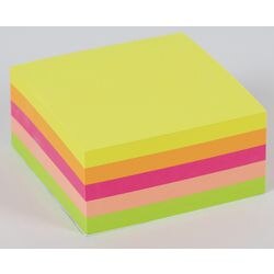 Office Depot Sticky Note Cube 76 x 76 mm Assorted Neon 400 Sheets — Parkem