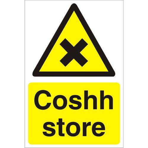 Warning Sign Coshh Store PVC 30 x 20 cm — Parkem