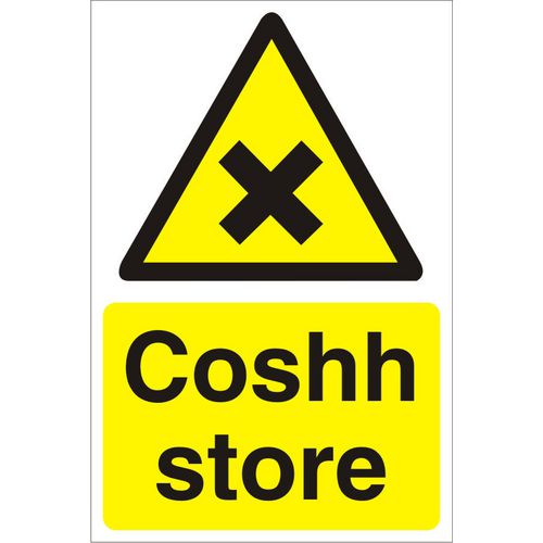 Warning Sign Coshh Store PVC 60 x 40 cm — Parkem