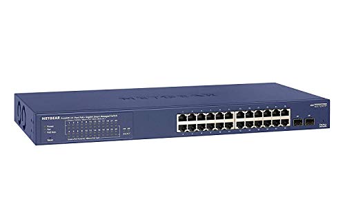 NETGEAR Smart GS724TPv2 - Switch - smart - 24 x 10/100/1000 (PoE+) + 2 ...