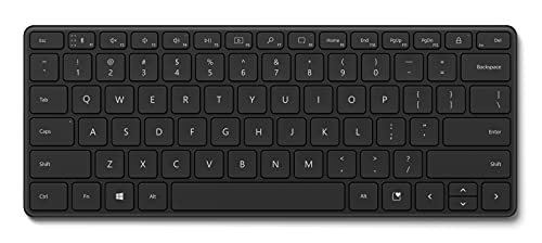 Microsoft Designer Compact Keyboard German QWERTY Keyboard Layout Blac ...
