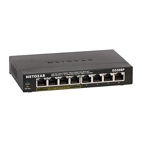 NETGEAR SOHO Gigabit Ethernet Switch GS308P - Switch - unmanaged - 4 x ...