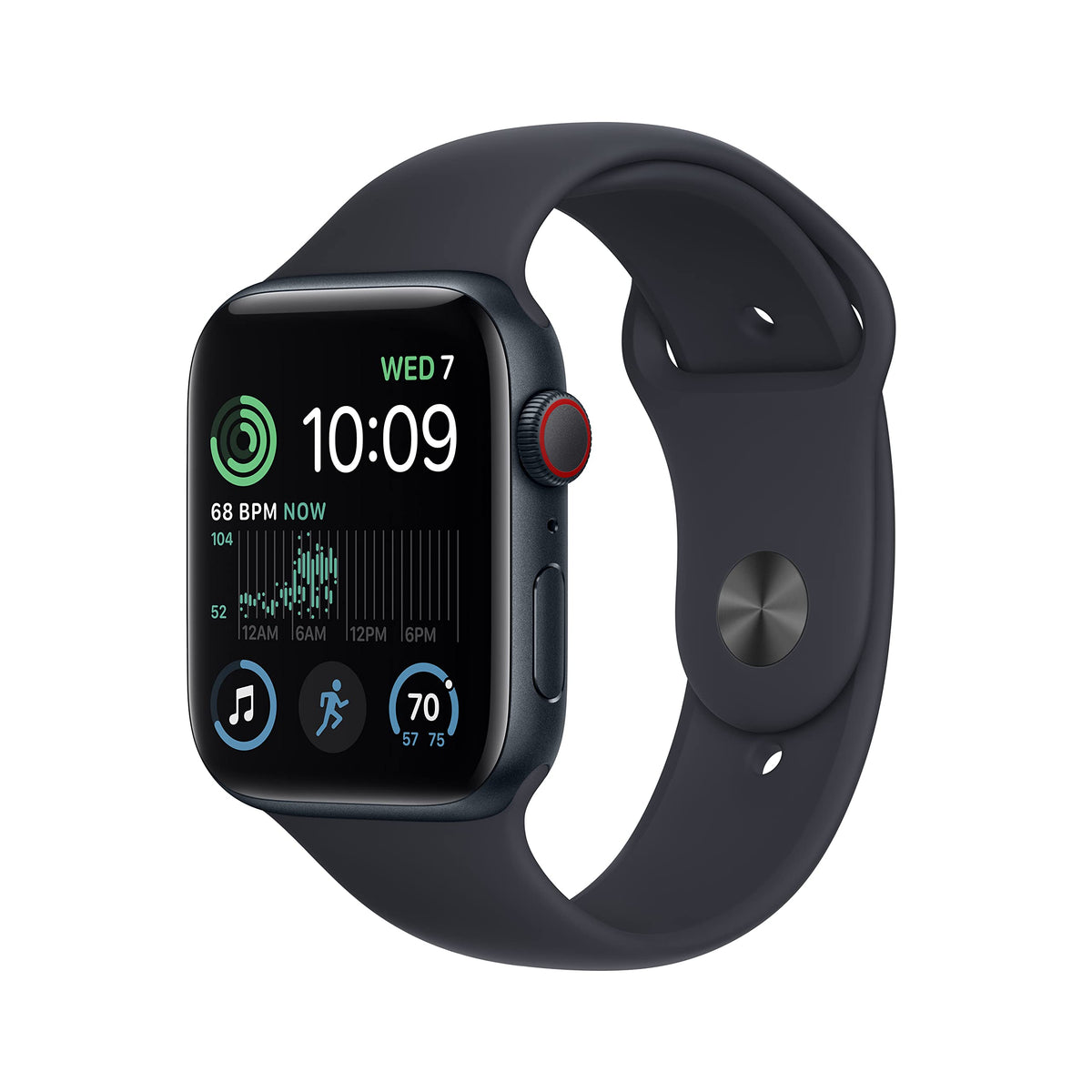 Apple Watch SE GPS + Cellular 44mm Midnight Aluminium Case with Midnig ...