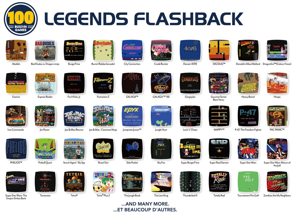 At Games Legends Flashback HDMI Retro Game Console (100 Games) — Parkem