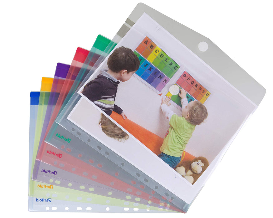 Djois Color Collection Document Wallet TA510229 A4 Velcro fastener PP ...